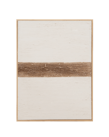 Cuadro decorativo pintado a mano al oleo marco marrón claro 100x150cm ...