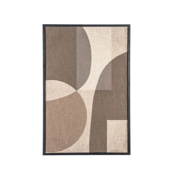Tableau en polyester marron et noir 63x93 Classic | Maisons du Monde