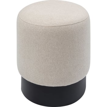 Hocker aus Stoffbezug und Stahl, schwarz und gold, D35cm Cherry ...