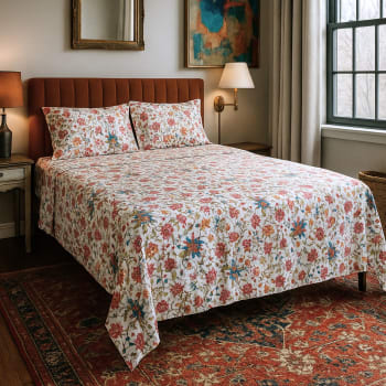 Colcha 100% algodón multicolor 240x260 cm (cama 135/140) Birds of ...