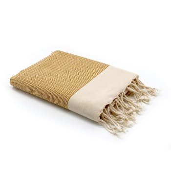 Fouta coton vert tilleul 100x200 Hossegor | Maisons du Monde