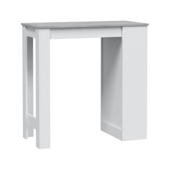 Esstisch Holzeffekt walnuss, weiß 120x54 h154 cm Dpintaur | Maisons du ...
