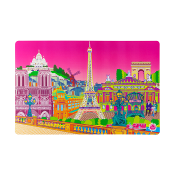 Set de Table Paris Jaune polypropylène 0 x 0 x 0 cm Set my city ...