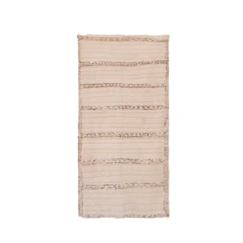 Tapis velours ras style vintage gris et beige à relief 80x150 Feel vintage | Maisons du Monde