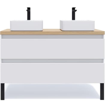 Meuble vasque de salle de bains 2 tiroirs Caldera | Maisons du Monde