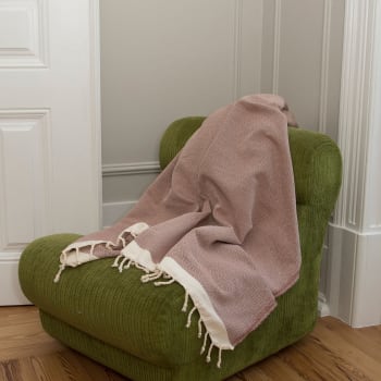 Plaid aus Baumwolle ziegelfarben 130x170 Amsterdam | Maisons du Monde