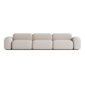 Sofá Modular de 6 Plazas en Tela Beige MAX | Maisons du Monde