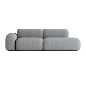 Sofá 3 Plazas en Tela Gris Oscuro MAX | Maisons du Monde