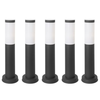 Foco Proyector Exterior (20uds) GU10 Pincho Césped Jardín Negro Tidian ...