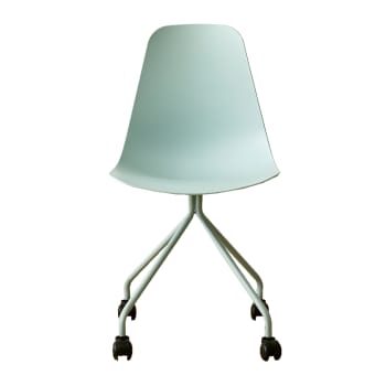 Escritorio con cuatro ruedas 150x88x75 cm Natural mdf | Maisons du Monde