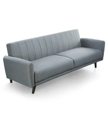 Sofá cama clic clac detalle capitoné 190x88x87 cm color azul Sol | Maisons du Monde