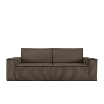 Sofa 3 Sitzer mit Schlaffunktion, in Pet Friendly Cord-Stoff, grün NAPI ...
