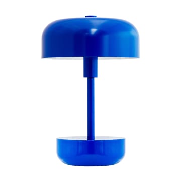 Lampe de table bleu et crème H18cm | Maisons du Monde