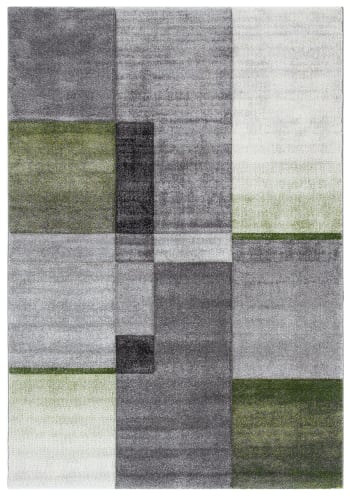 Tappeto a tessitura piatta verde 155x235 Tosca | Maisons du Monde