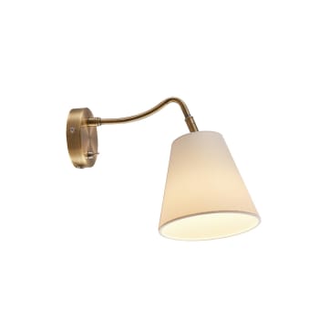 Applique Shabby Chic Grace Metallo Bianco 1 Luce Diffusore Bianco GRACE ...