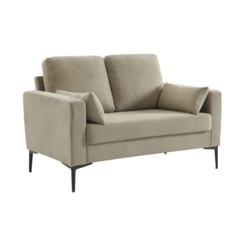 2-Sitzer-Sofa im skandinavischen Stil, beige meliert Brooke | Maisons ...
