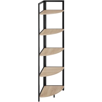 Scaffale angolare stile industriale 34x34x125 legno chiaro Newbridge ...