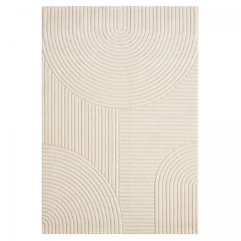 Tapis motif arc relief crème - 120x160 BIANCA | Maisons du Monde
