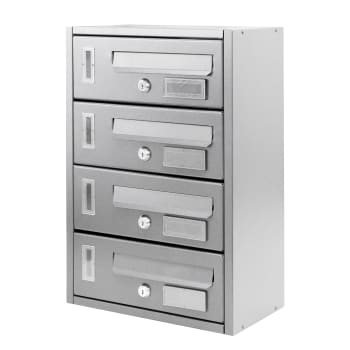 Cassetta postale da parete moderna antracite 37x11x37cm | Maisons du Monde