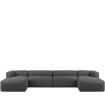 7/8 Sitzer Panorama-Ecksofa mit extrem weicher Sitzfläche, grün Buffo ...