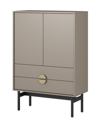Highboard 2-türig in Eichenholzoptik, 100 cm Neksto | Maisons du Monde