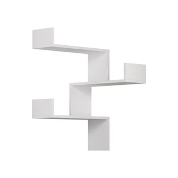 Mensole ad angolo a 3 ripiani H90 cm - Effetto Quercia Luska | Maisons ...