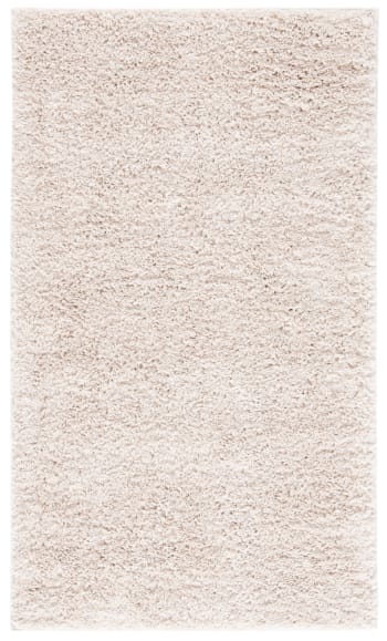 Moderner Hochflor Teppich beige sand, Wohn-, Schlafzimmer 120x170 # ...