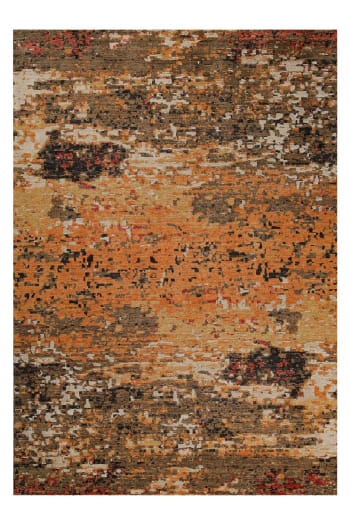 Tappeto grande intessuto a mano in iuta e cotone con frange 250x350 cm ...