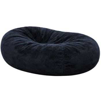 Pouf velours côtelé rose 100 cm | Maisons du Monde