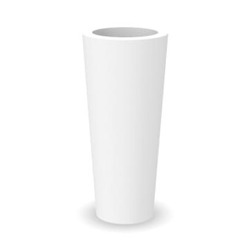 Macetero redondo alto muy resistente al exterior antracita ø39x59 cm ...