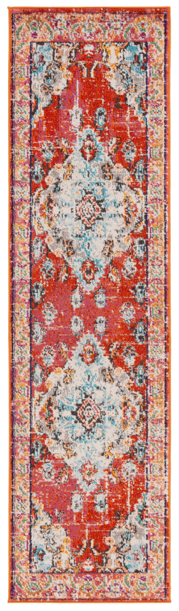 Tappeto in poliestere stampato a macchina - rosso - 90x160 cm CECILIA ...