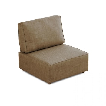 Sofá modular 1 plaza con brazo cubiq tejido | Maisons du Monde