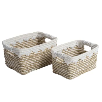 Lot de 3 panières de rangement en bambou | Maisons du Monde