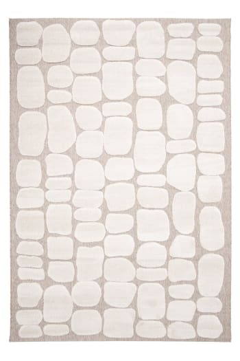 Tappeto a tessitura piatta con riflessi di luce antracite 160x230 ...