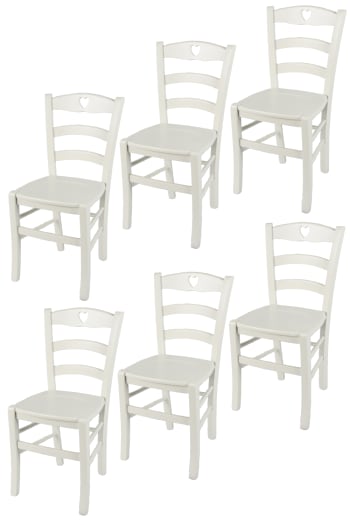 Set 4 sedie struttura e seduta in faggio color anilina nera Rustica ...