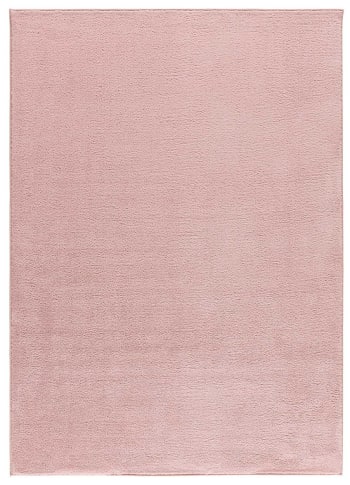 Tapis uni à poils ras - rose - 80x150 cm MEMPHIS | Maisons du Monde