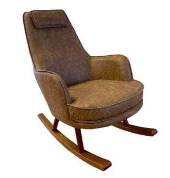 Lot de 2 chaises en cannage velours côtelé vert et métal chromé Muse ...