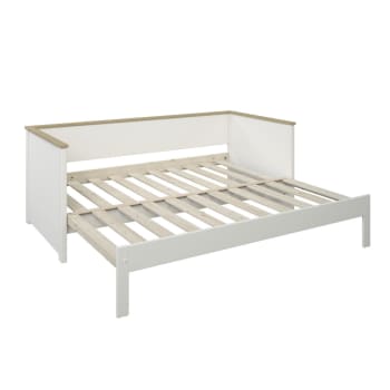 Lit extensible en hêtre naturel 80-160x200 Ayden | Maisons du Monde