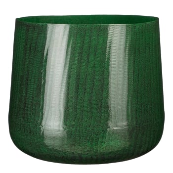 Macetero de metal gris claro d32 Benson | Maisons du Monde