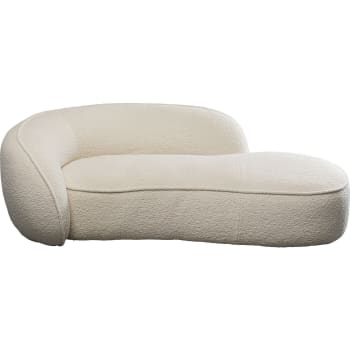 Méridienne pour canapé modulable professionnel en tissu recyclé beige ...