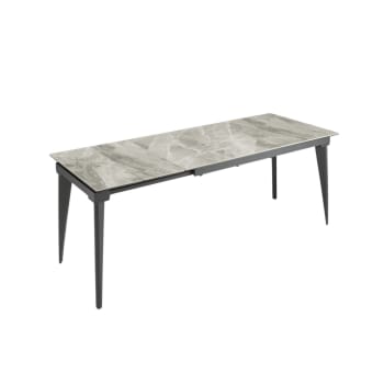 Mesa extensible en madera marrón cm 160/250x95 75h Floyd | Maisons du Monde