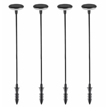 Lampadaire solaire Metal Gris H176cm Rayglow | Maisons du Monde