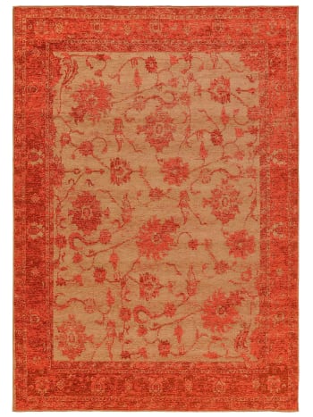 Tappeto a tessitura piatta turchese 240x340 Frencie | Maisons du Monde