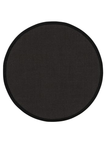 Tappeto tondo taftato pelo raso Nero 120 D Lago | Maisons du Monde
