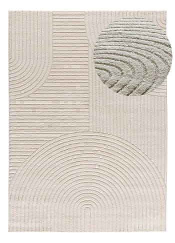 Tapis design inspiration nature à relief tons de beige 80x150 Fynn ...