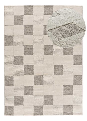 Tapis à damier gaufré crème, 80x150 cm Verona | Maisons du Monde