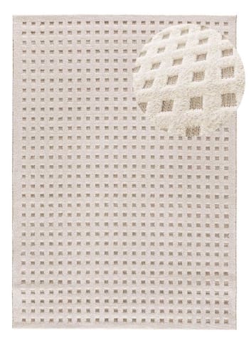 Tapis à damier gaufré crème, 80x150 cm Verona | Maisons du Monde