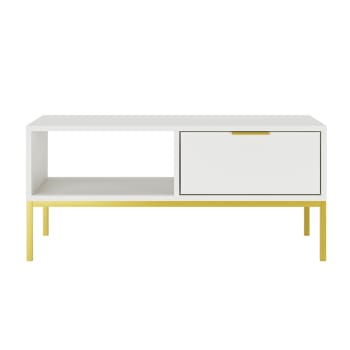 Buffet terracotta portes en verre cannelé Pantone | Maisons du Monde