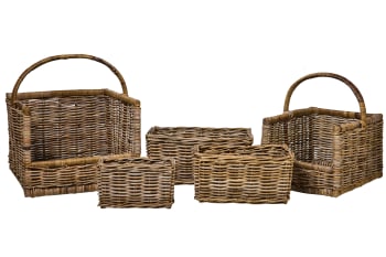 Set di 4 ceste tonde Fret | Maisons du Monde