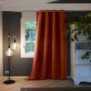 Rideau doublure polaire polyester uni 140x180 cm | Maisons du Monde